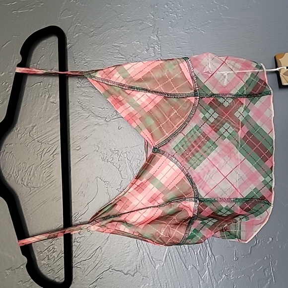 Micas | Tops | Micas See Through Plaid Crop Top Nwt See Images | Poshmark